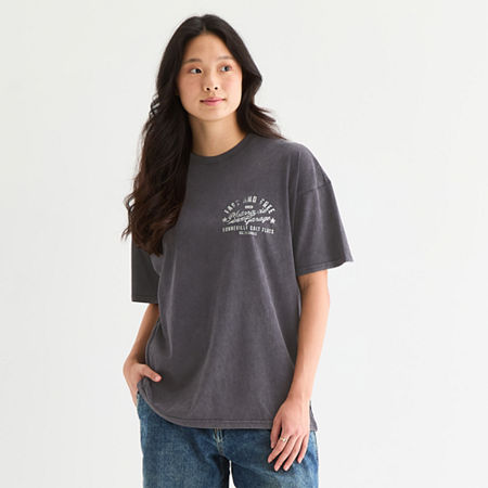 Click here for Arizona Womens Crew Neck Short Sleeve Oversized Ju... prices