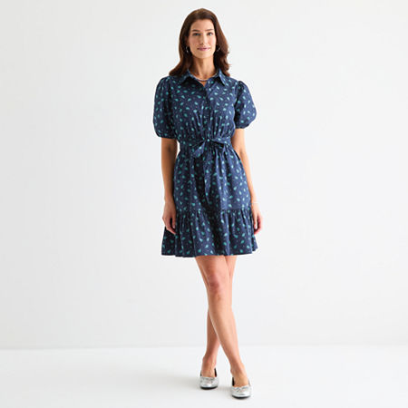 Click here for St. Johns Bay Womens Short Sleeve Paisley A-Line D... prices