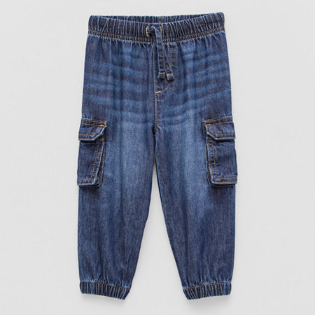 Click here for Okie Dokie Baby Boys Cinched Regular Fit Jogger Pa... prices
