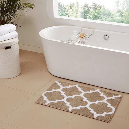 Click here for Better Trends Marrakesh Bath Rug  One Size  Beige prices