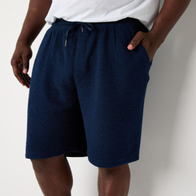 Xersion 9 Inch Mens Big and Tall Workout Shorts, Color: Signature Navy ...