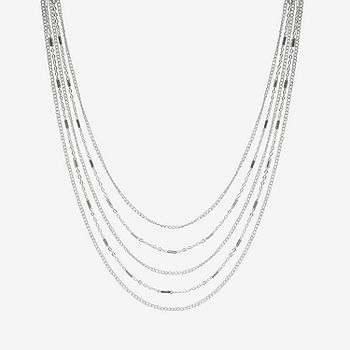 Bijoux Bar Delicates Silver Tone Silver Tone Strand Necklace Bijoux Bar Delicates Silver Tone Silver Tone Strand Necklace