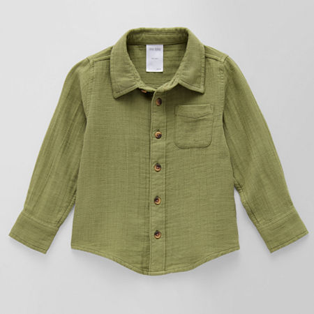 Click here for Okie Dokie Toddler & Little Boys Crew Neck Long Sl... prices