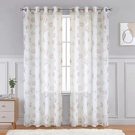 Click here for Magnolia Grommet Top Light-Filtering Single Curtai... prices