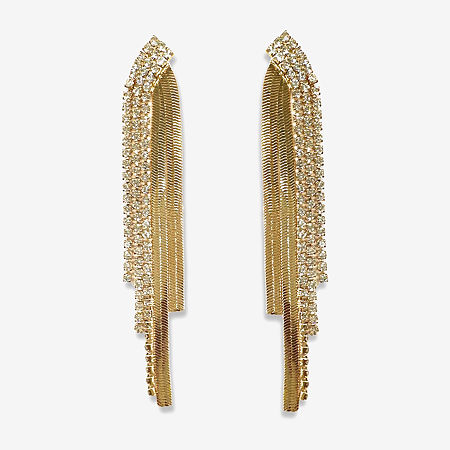 Click here for Bijoux Bar Gold Tone Snake Chain Womens Crystal Dr... prices