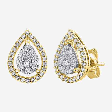 Click here for 1/2 CT. T.W. Natural White Diamond 14K Two Tone Go... prices