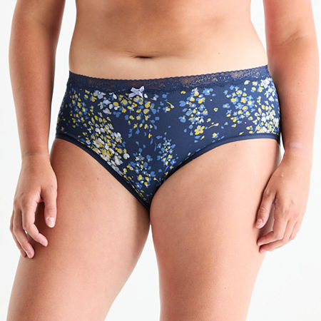 Click here for Ambrielle Cotton Hipster Panty  2x  Blue prices