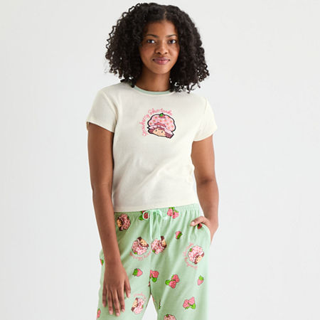 Click here for Strawberry Shortcake Pointelle Ringer Tee Womens C... prices