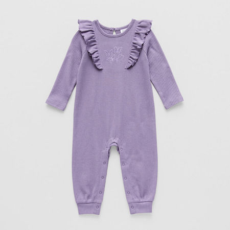 Click here for Okie Dokie Baby Girls Long Sleeve Jumpsuit  3 Mont... prices