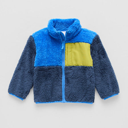 Click here for Okie Dokie Sherpa Boys Midweight Jacket  7  Blue prices