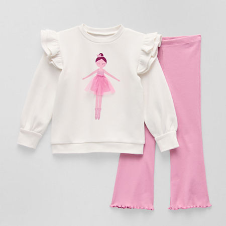 Click here for Okie Dokie Toddler & Little Girls 2-pc. Pant Set... prices