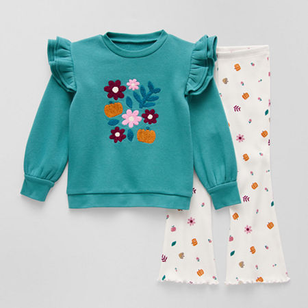 Click here for Okie Dokie Toddler & Little Girls 2-pc. Pant Set... prices