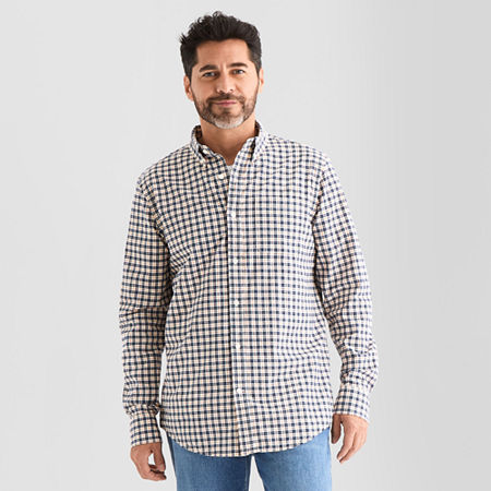 Click here for St. Johns Bay Poplin Mens Long Sleeve Fitted Sleev... prices