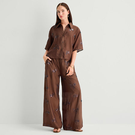 Click here for Worthington Womens High Rise Pull-On Pant  Medium... prices