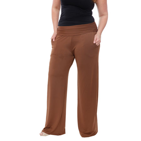 Click here for Plus Size White Mark Solid Palazzo Pants prices