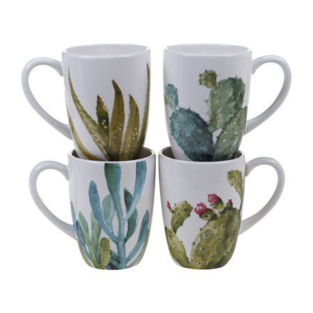 Click here for Certified International Cactus Verde 4-pc. Floral... prices
