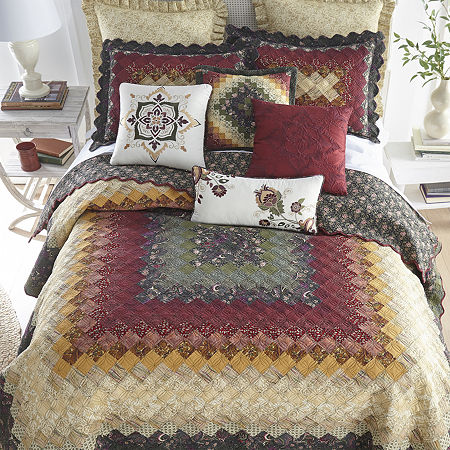 Click here for Donna Sharp Spice Trip Quilt  One Size  Red prices