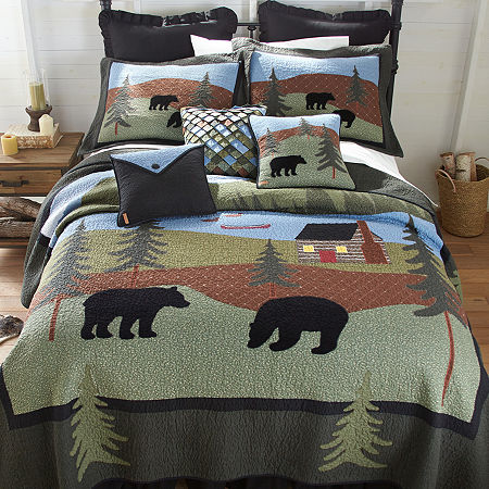 Click here for Donna Sharp Bear Lake Quilt  One Size  Green prices