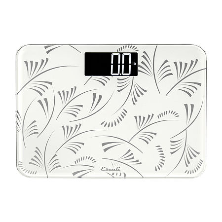 Escali Bathroom Compact Body Scale  One Size  White