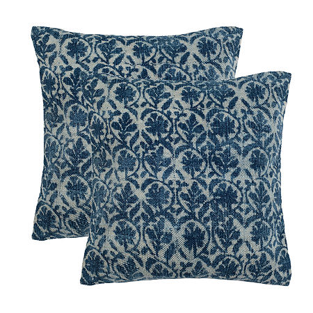Click here for Safavieh Mya 18 x 18 Pillow (Set of 2) - Indigo prices