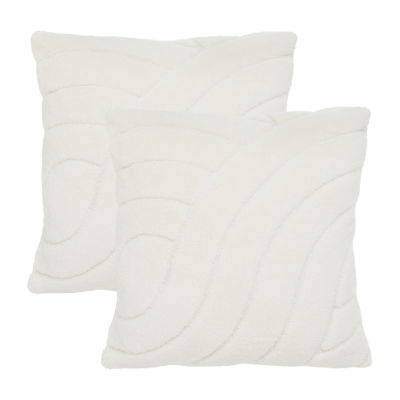 Safavieh Verli 2-pc. Square Throw Pillow, Color: Ivory - JCPenney