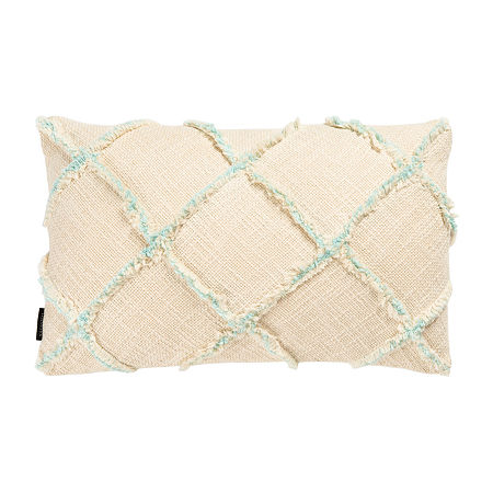 Click here for Safavieh Ashlin 12 x 20 Pillow - Beige/teal prices