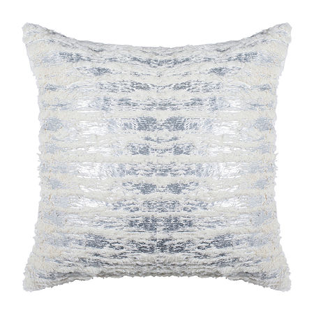 Click here for Safavieh Lorelei 18 x 18 Pillow - White/silver prices