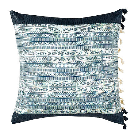 Click here for Safavieh Linnet 16 x 16 Pillow - Deep blue/grey prices