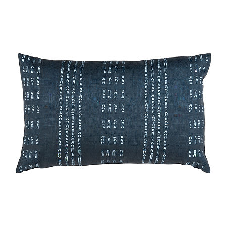 Click here for Safavieh Madelyn 12 x 20 Pillow - Deep blue/white prices