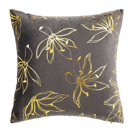 Click here for Safavieh Yari 18 x 18 Pillow - Grey/gold prices