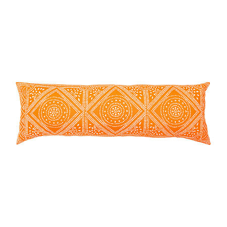 Safavieh Valenti 12 x 36 Pillow - Orange/white