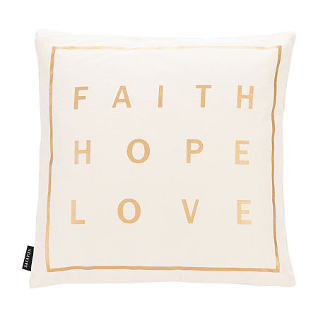 Click here for Safavieh Faith Square Throw Pillow  One Size  Beig... prices