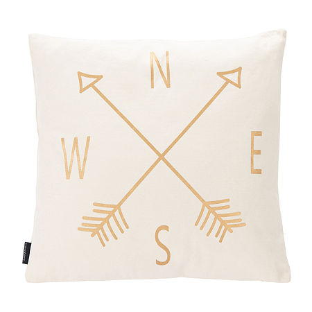Click here for Safavieh Compass 18 x 18 Pillow - Beige/gold prices