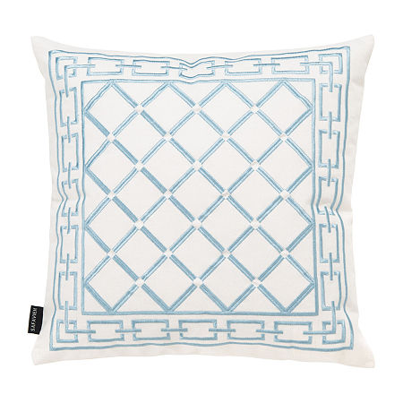 Click here for Safavieh Bentra 18 x 18 Pillow - Blue/white prices