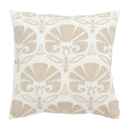 Click here for Safavieh Florini 18 x 18 Pillow - Beige prices
