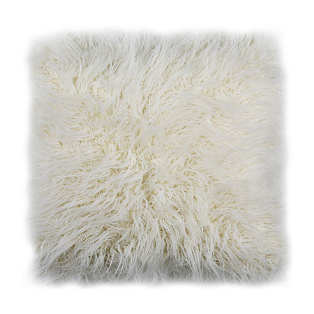Click here for Safavieh Faux Flokati Square Throw Pillow  One Siz... prices