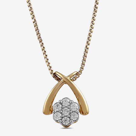 Click here for Diamond Blossom Womens 1/10 CT. T.W. Lab Grown Whi... prices