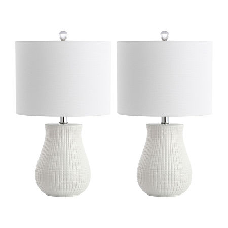 Safavieh Dayton Set of 2 Table Lamp - White