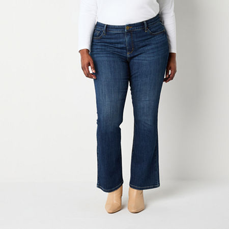 Click here for St. Johns Bay Secretly Slender Womens Mid Rise Boo... prices
