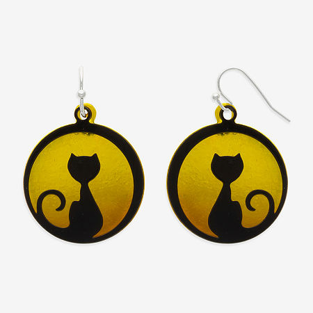 Click here for Mixit Halloween Cat Womens Drop Earrings  One Size... prices