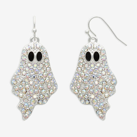Click here for Mixit Halloween Ghost Womens Glass Drop Earrings... prices