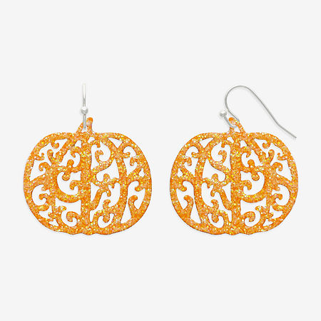 Click here for Mixit Halloween Pumpkin Womens Drop Earrings  One... prices