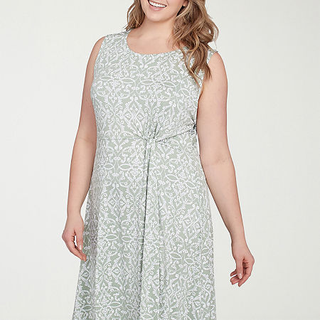 Click here for Larky Lark Womens Midi Medallion Plus A-Line Dress... prices