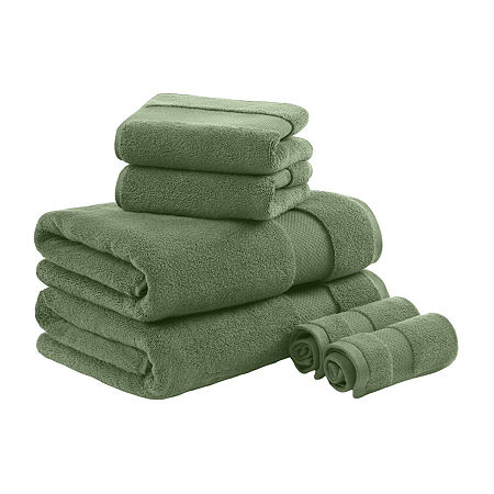 Madison Park Signature Turkish Cotton 6-Pc. Bath Towel Set - Green