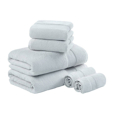 Madison Park Signature Turkish Cotton 6-Pc. Bath Towel Set - Light Blue