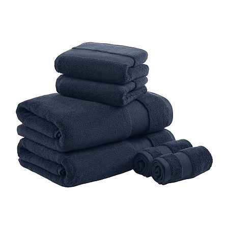 Madison Park Signature Turkish Cotton 6-Pc. Bath Towel Set - Navy