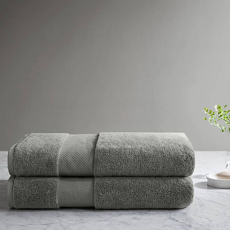 Madison Park Signature Turkish Cotton Bath Sheet Set  35 x 70 - Charcoal