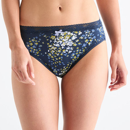 Click here for Ambrielle Cotton High Cut Panty  X-large  Blue prices