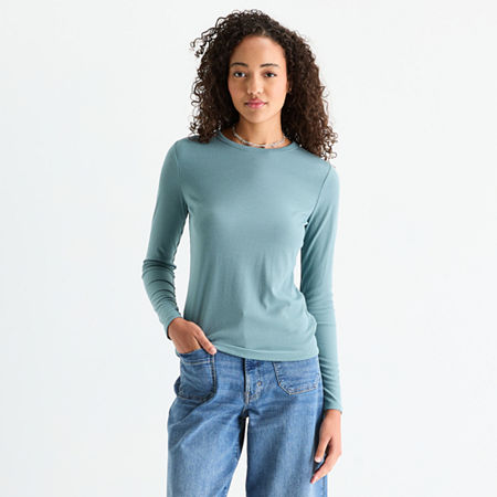 Click here for a.n.a Womens Crew Neck Long Sleeve T-Shirt  Xx-lar... prices