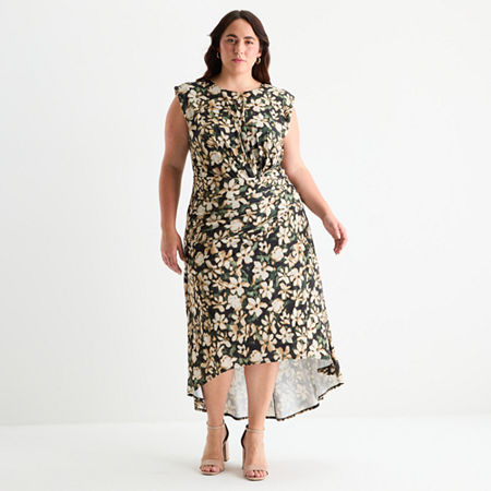 Click here for Premier Amour Womens Sleeveless Floral High-Low Pl... prices